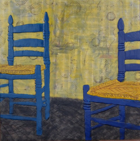 Old Blue Chairs – Niza Knoll Gallery Old Blue Chairs – Niza Knoll Gallery
